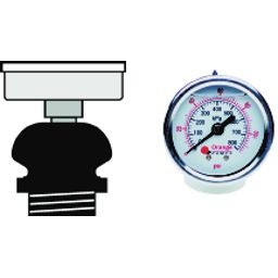 Priming Plug with Pressure Gauge